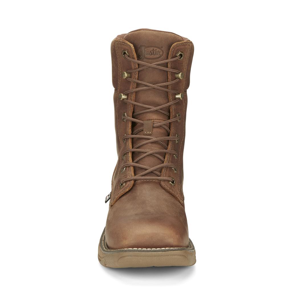Justin Original Workboots Corbett 8" Waterproof EH Square Toe (Men's ...